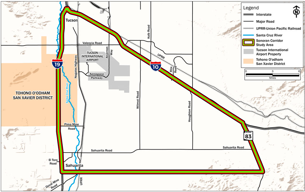 Sonoran Corridor Map