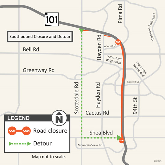Loop 101 (Pima Freeway), Princess Drive/Pima Road to Shea Boulevard ...