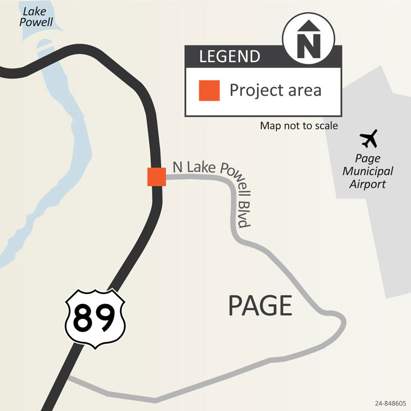 US 89 and Lake Powell Blvd restrictions in Page area start Monday, Oct. 7