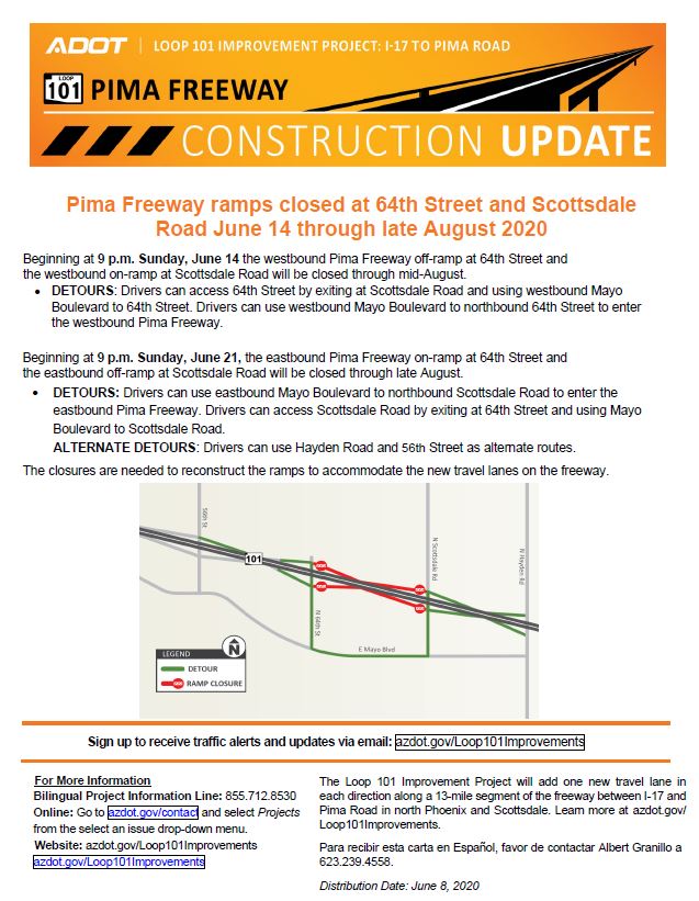 Traffic Alerts - Loop 101 (Pima Freeway) Improvement Project: I-17 to ...