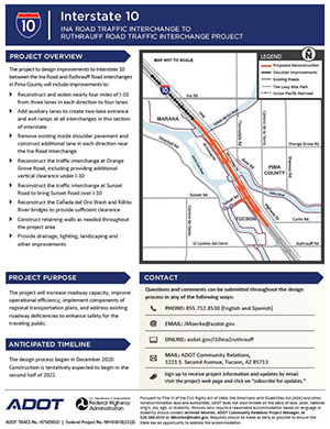 I-10 Reconstruction between Ruthrauff and Ina roads | ADOT
